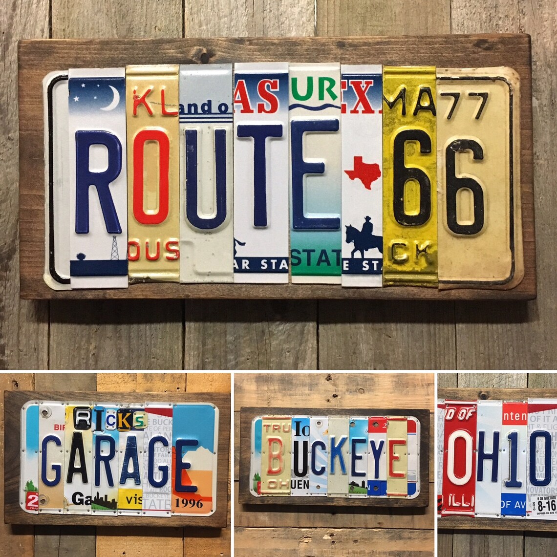 Custom License Plate Sign Last Name Custom Sign - Etsy