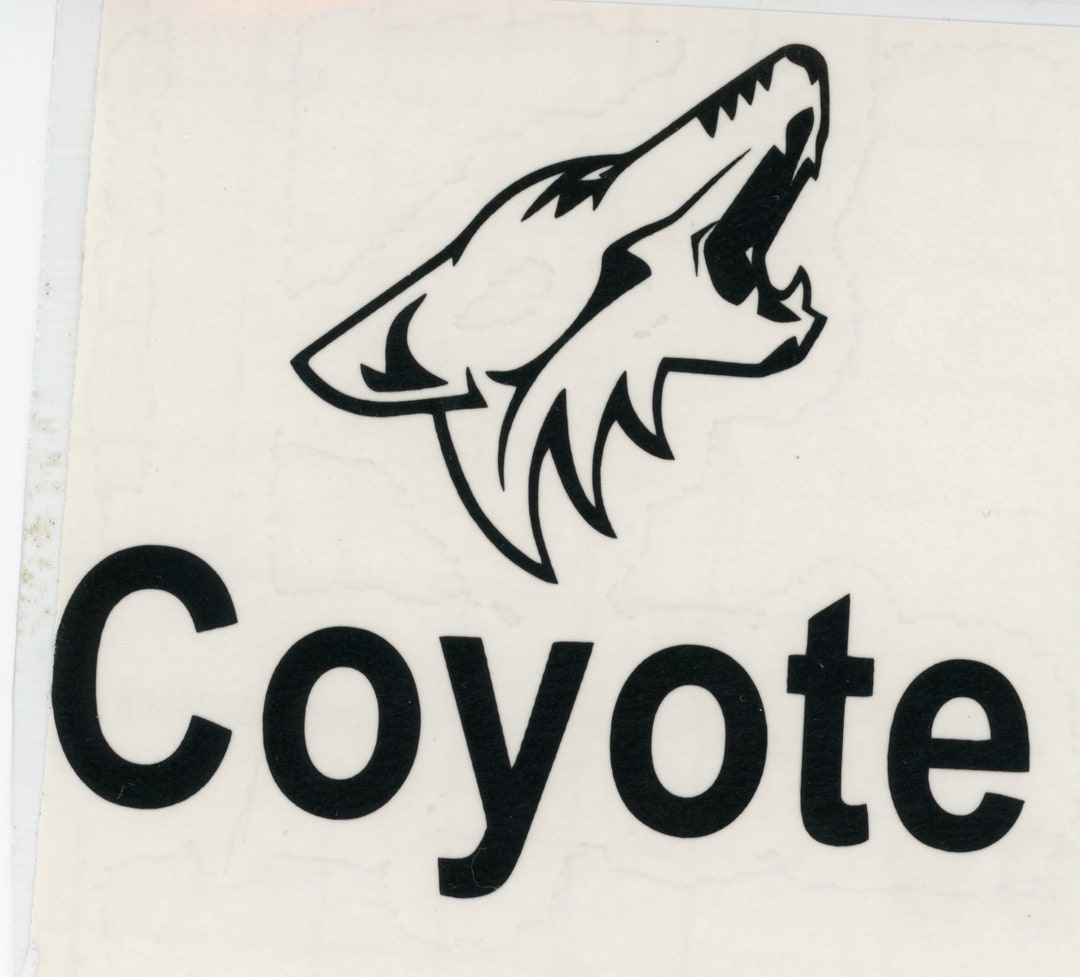 Coyote Vinyl Decal - Etsy