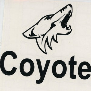 Coyote Vinyl Decal - Etsy