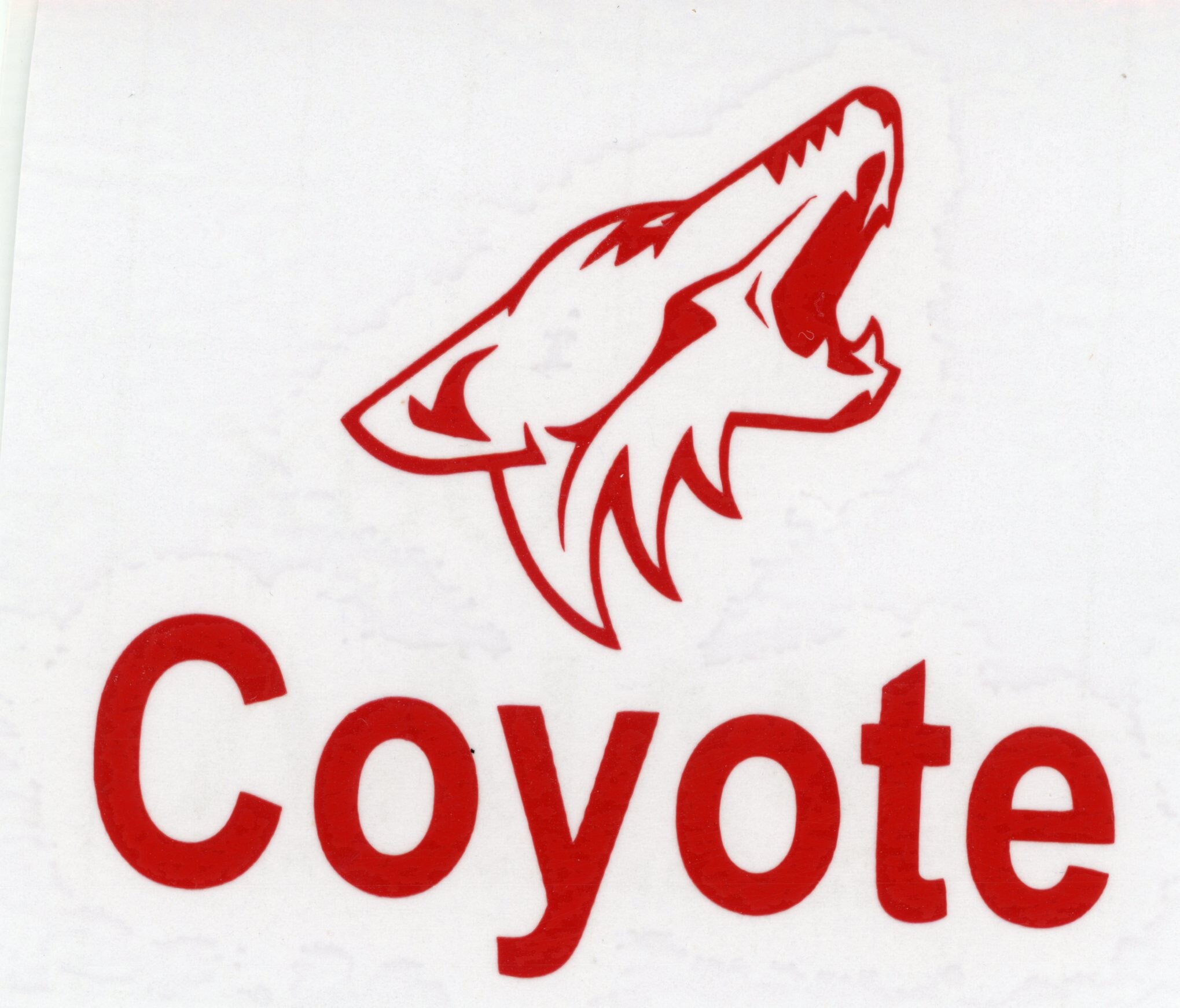 Coyote Vinyl Decal - Etsy