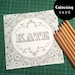 Personalised Name Colouring Card - Etsy