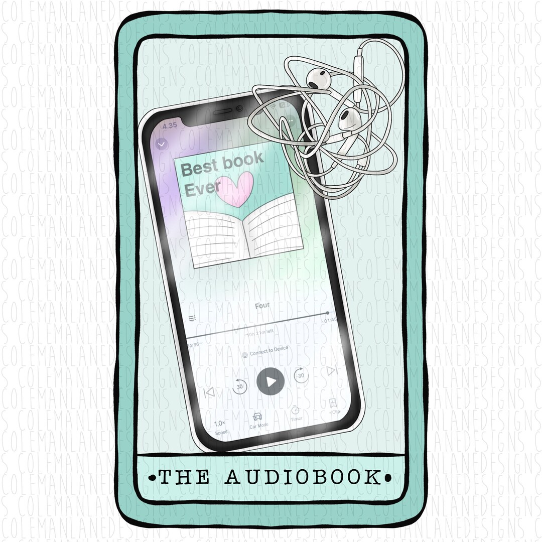 The Audiobook Tarot Card Library Bookstack TBR Kindle Reader Ready to ...