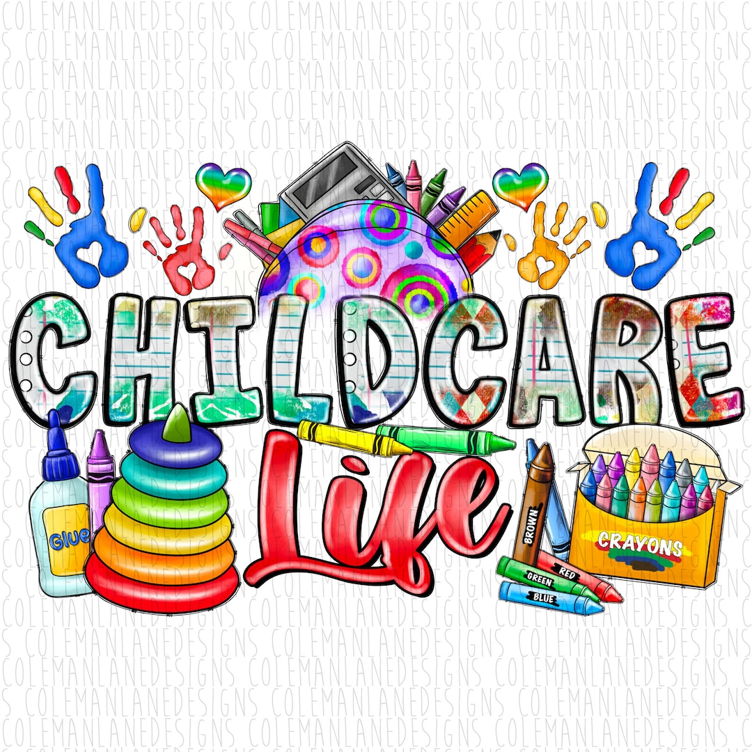 Childcare Life Ready to Press Sublimation Transfer T-shirt Making ...