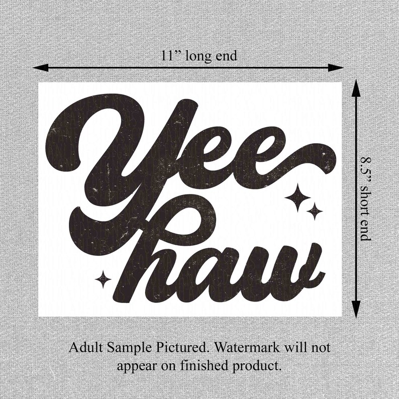 Yee Haw Retro Atomic Stars Single Color Black Ready to - Etsy