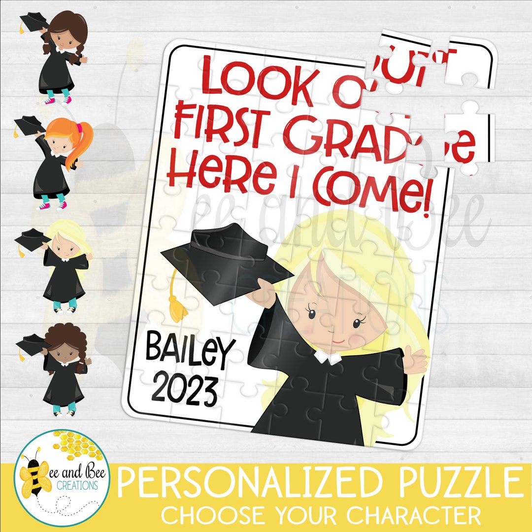 Graduation Puzzle - Custom Puzzle - Personalized Puzzle - Kindergarten ...