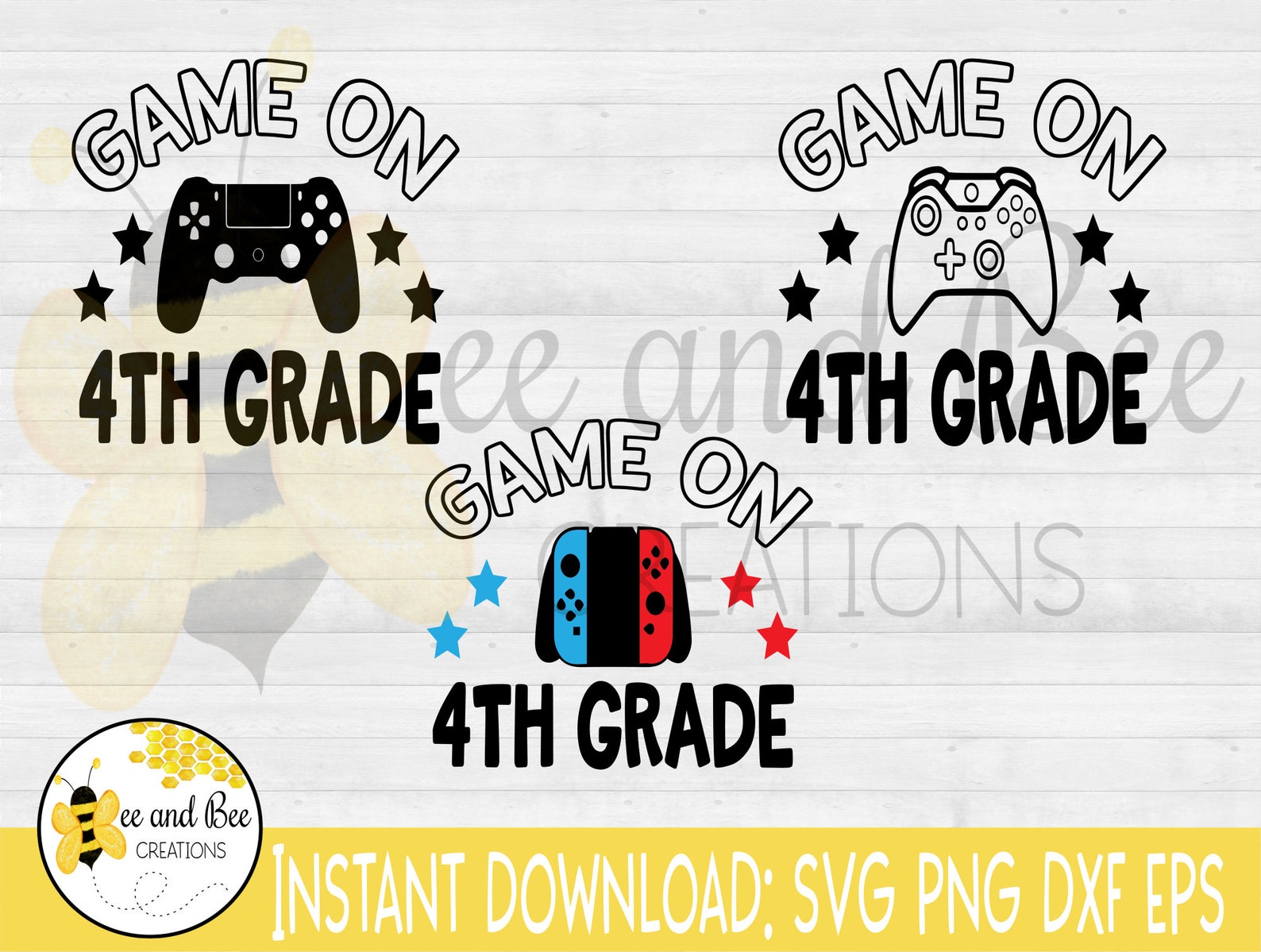 Game on 4th Grade Svg Png Eps and Dxf Files Video Games - Etsy