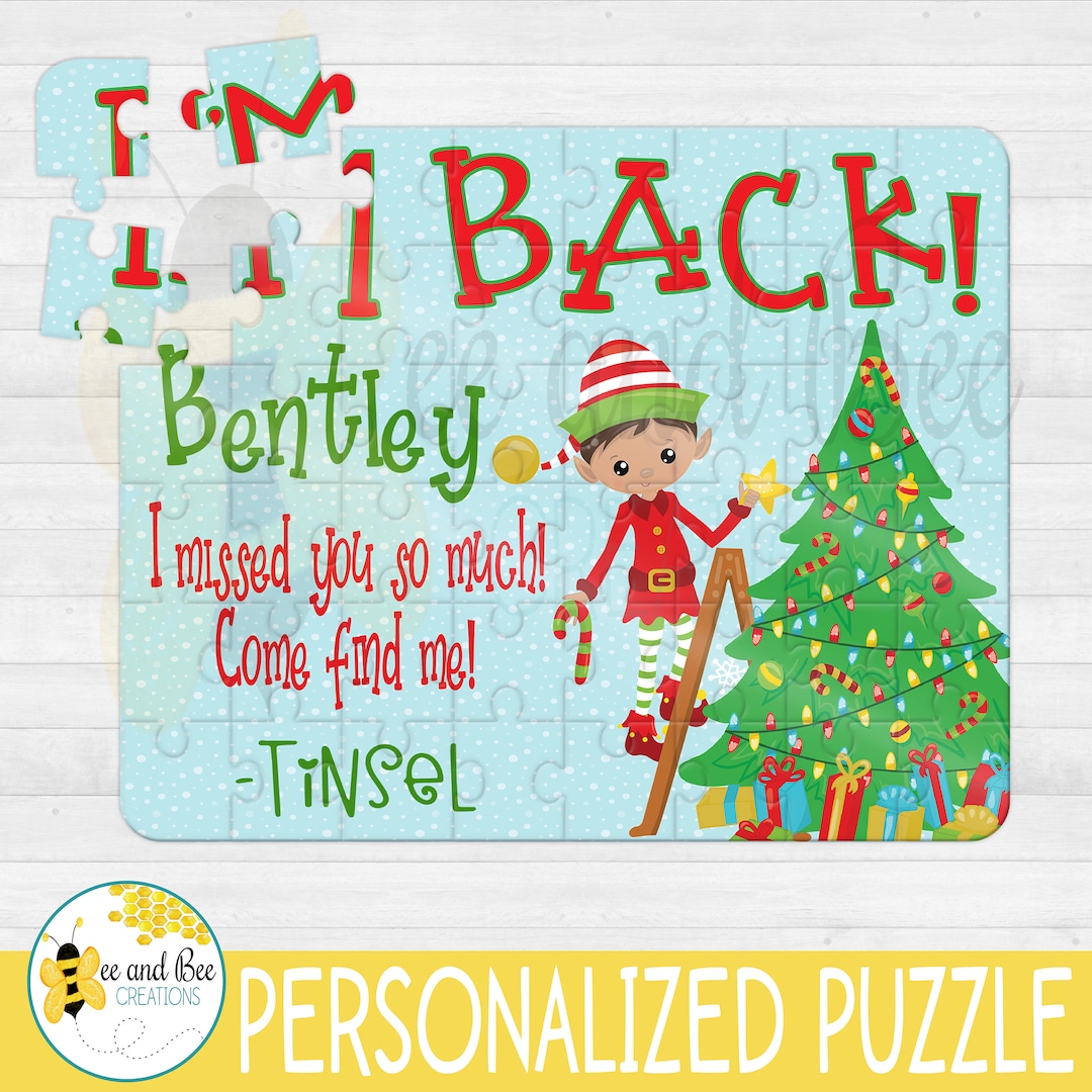 Elf Puzzle - Custom Puzzle - Personalized Puzzle - Christmas Puzzle - Etsy