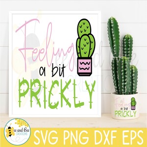 Feeling a Bit Prickly -- Svg, Png, Dxf, and Eps Files / Plants , Cactus ...