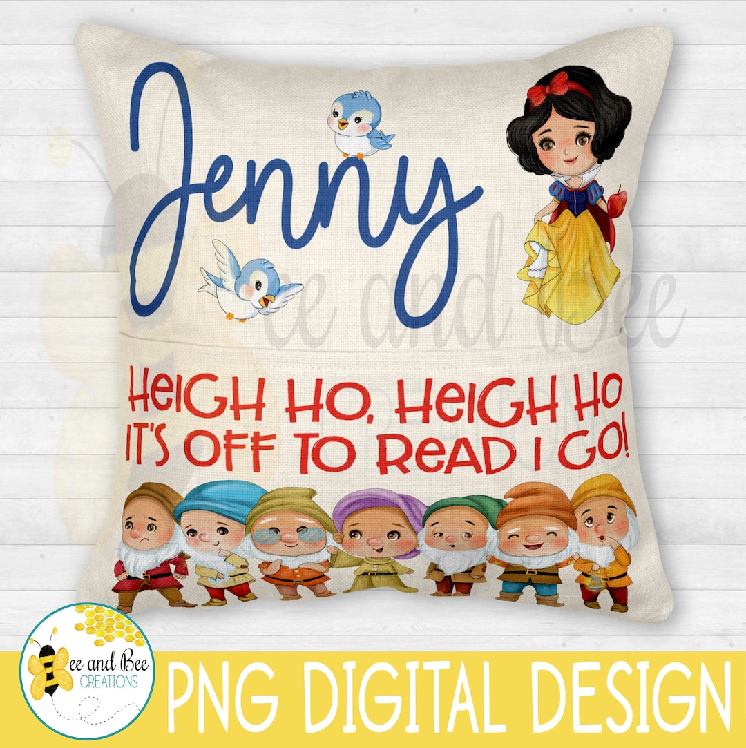 Princess Book Pillow PNG: Read Me A Story Sublimation Design (digital ...
