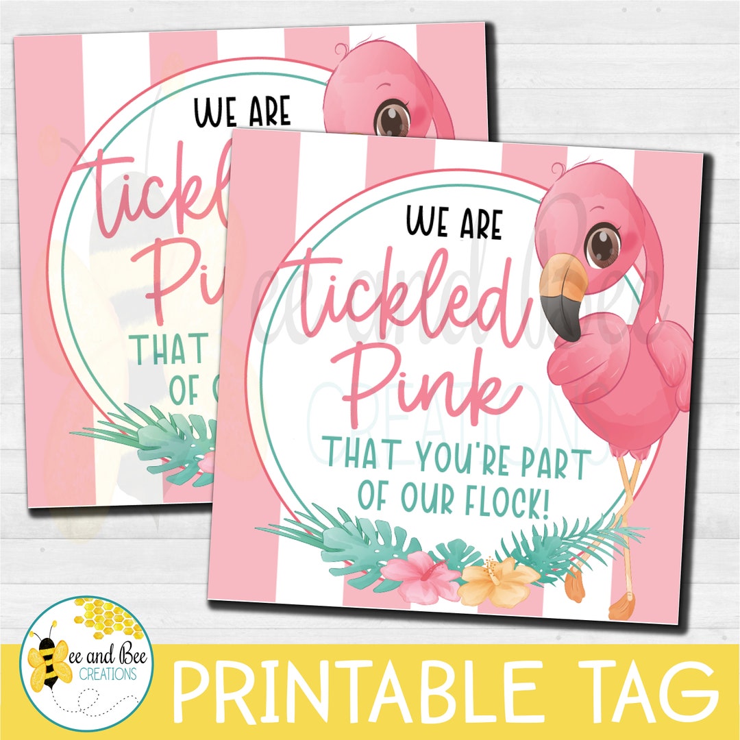 Flamingo Gift Tag: Teacher Appreciation Printable (PNG, PDF, JPG) - Etsy
