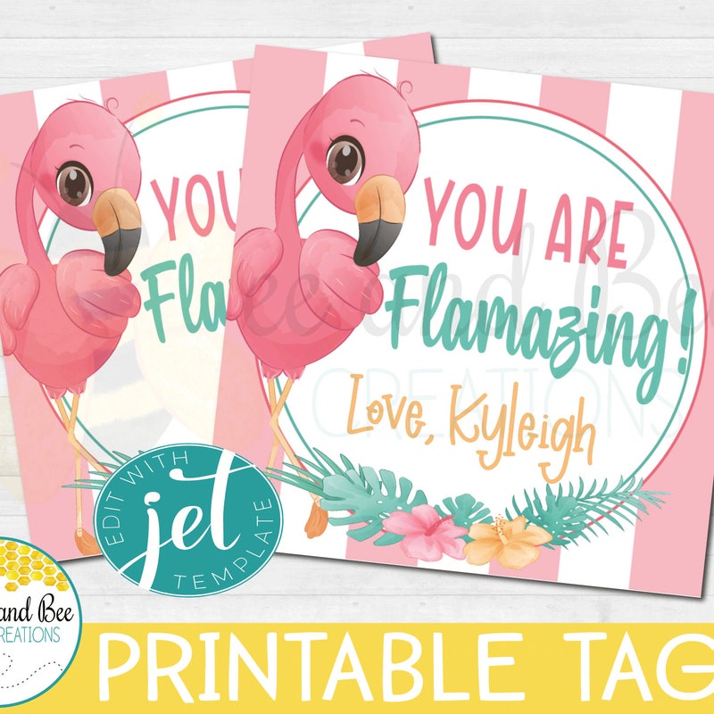 Flamingo Printable - Etsy
