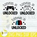 Level 3 Unlocked Svg, Png, Eps, and Dxf Files Video Games Birthday ...