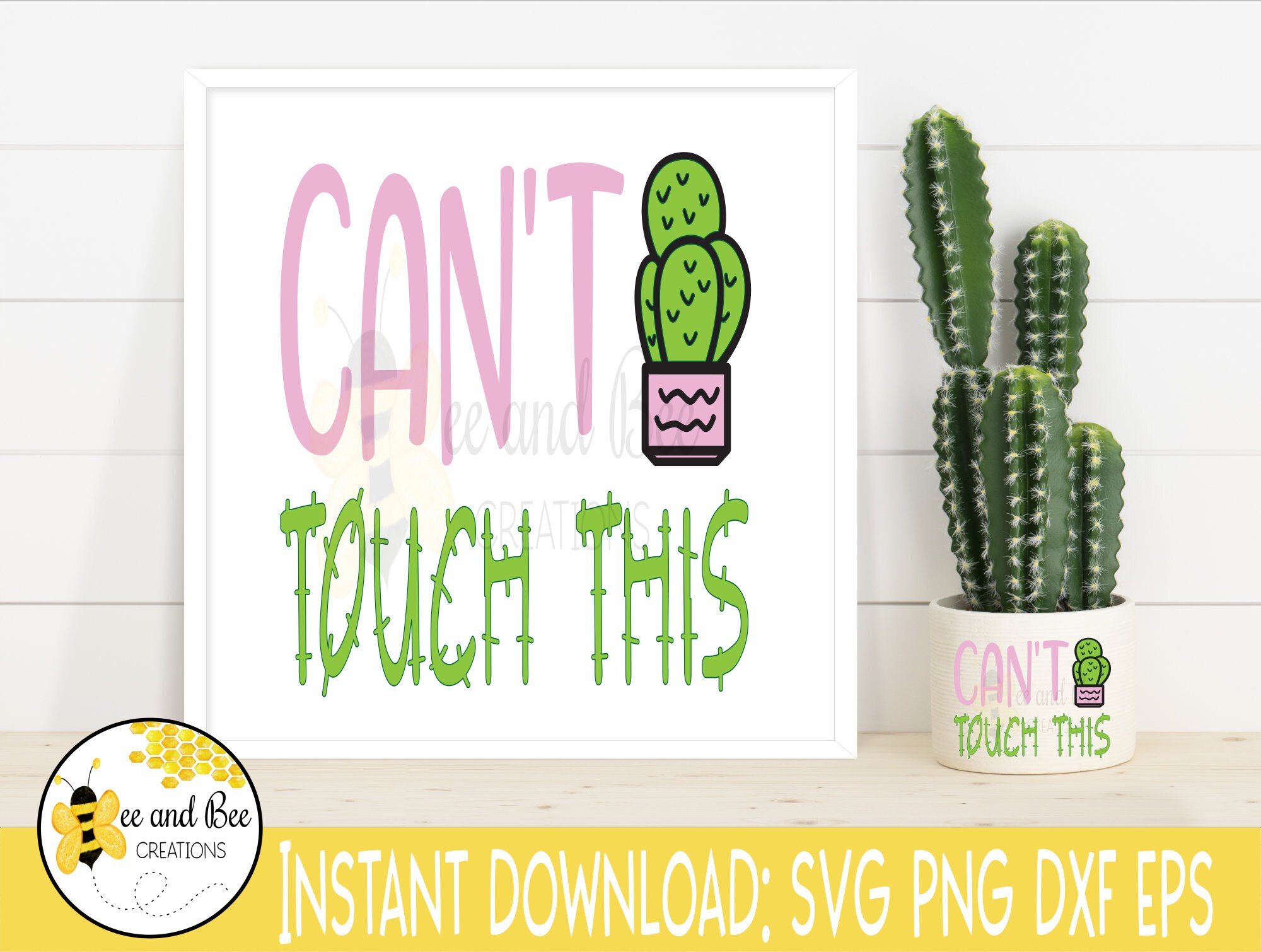 Can't Touch This svg png dxf and eps files / Plants | Etsy