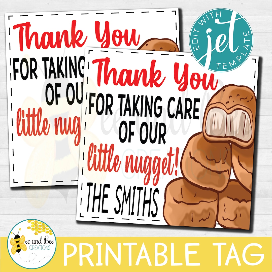 Thank You Gift Tag - Png, Pdf and Jpg Files - Favor Tag, Party Tags ...