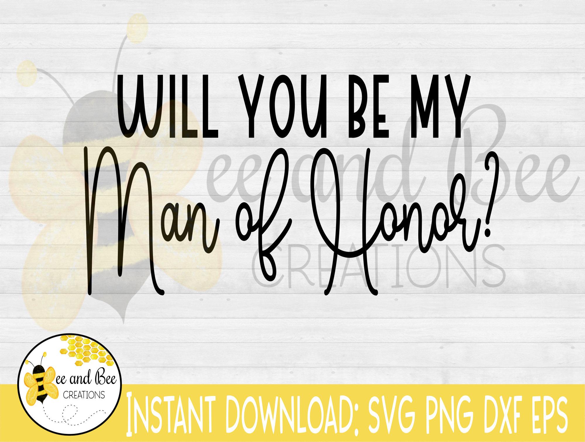 Bridal Party Proposal Svg Png Dxf and Eps Files Will You Be - Etsy