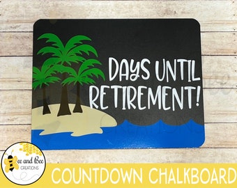 Days Until Retirement - Etsy