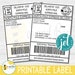 Editable Santa Claus Shipping Label Printable Instant Download, North ...