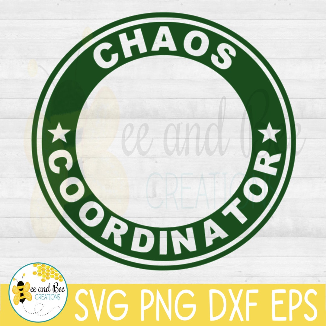DIGITAL FILE : Chaos Coordinator Starbucks Ring Svg, Png, Dxf, and Eps ...