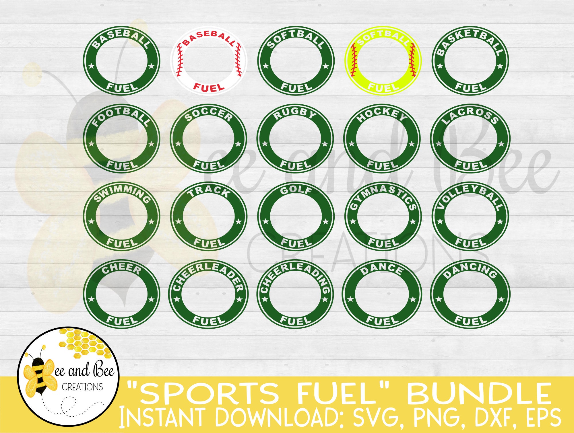 INSTANT DOWNLOAD : Starbucks Sports Fuel Bundle Ring Svg, Png, Dxf, and ...