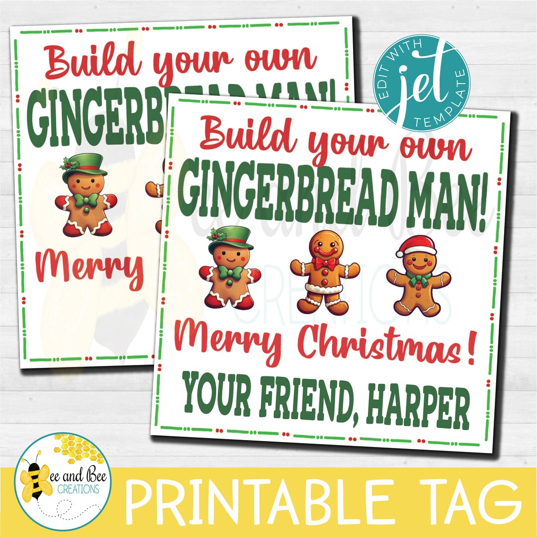 Christmas Gift Tag - Png, Pdf and Jpg Files - Favor Tag, Party Tags ...
