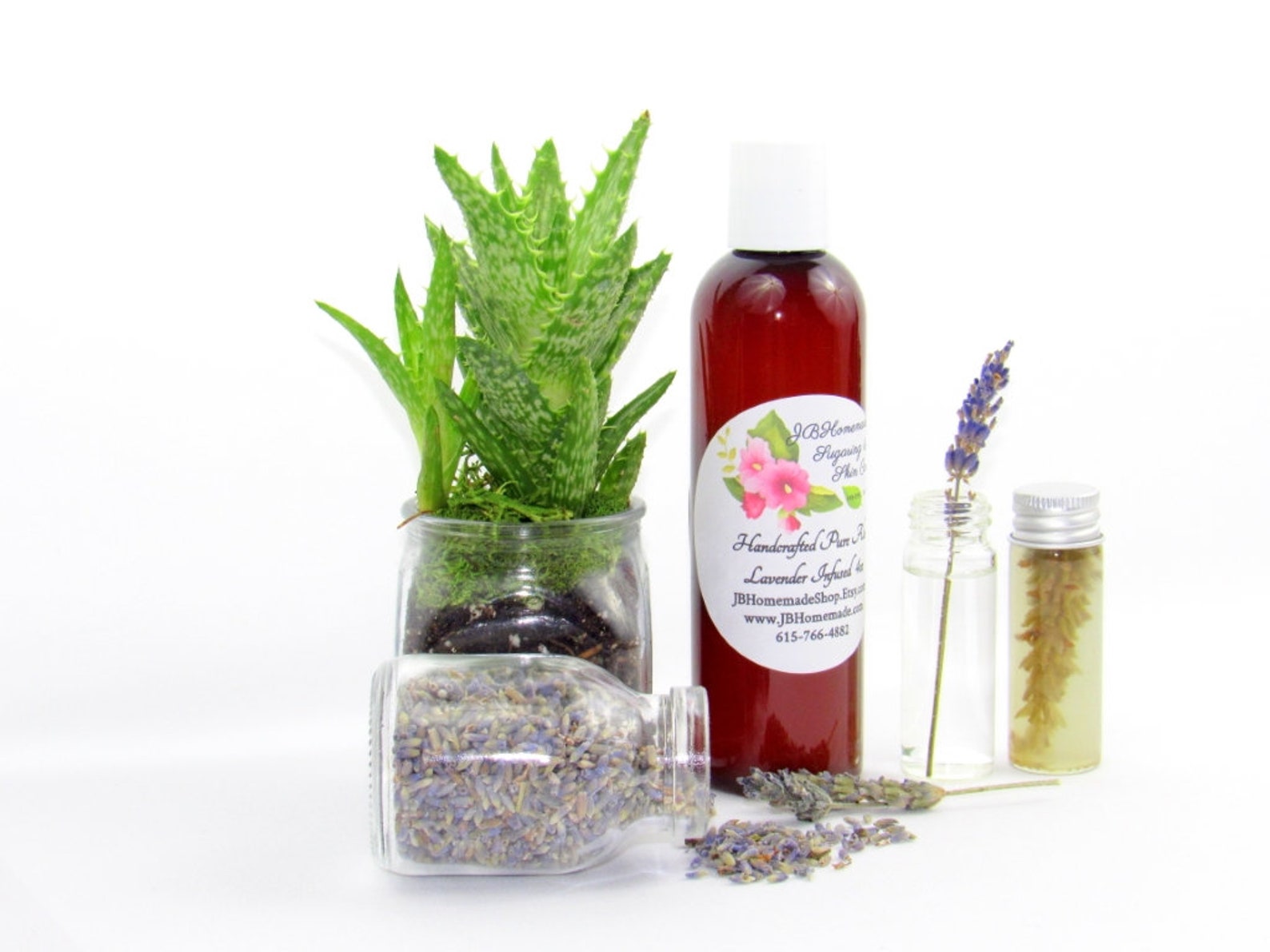 Handmade Lavender Infused Aloe Vera: Calming Moisturizer for Sensitive ...