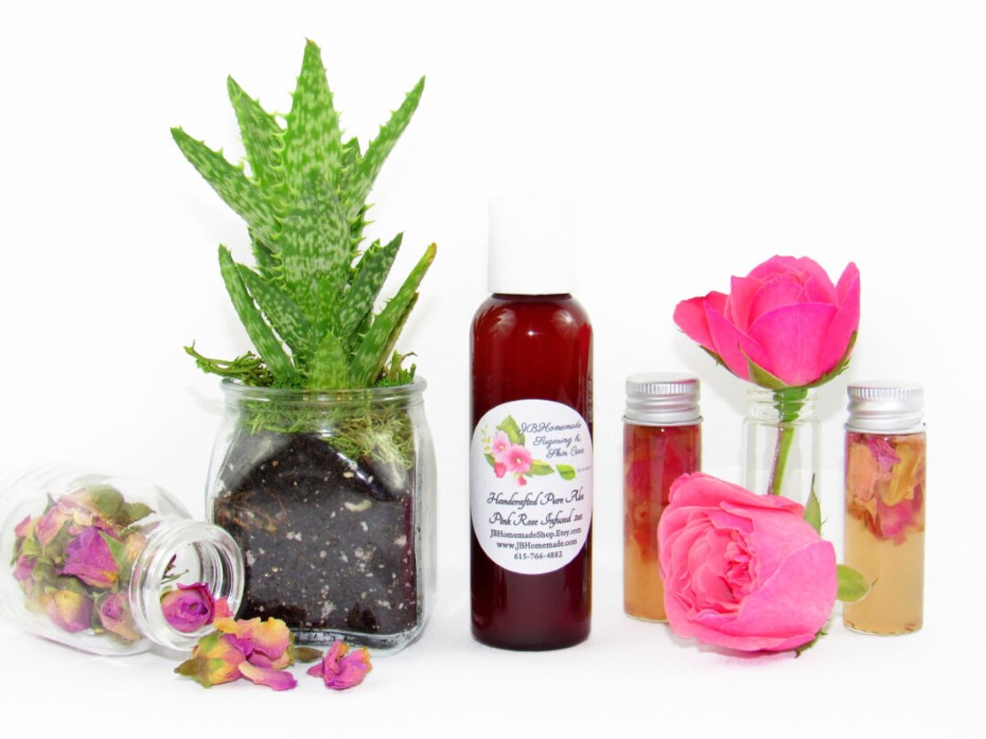 Handmade Rose Infused Aloe Vera: Organic Skincare (2 Oz) - Etsy