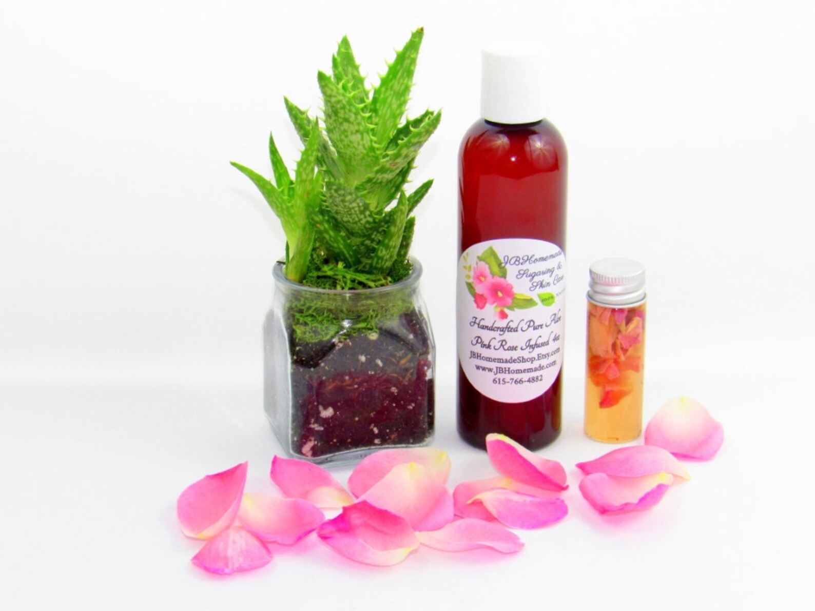 Rose Infused Aloe Vera: Handmade Moisturizing Skincare (4 Oz) - Etsy