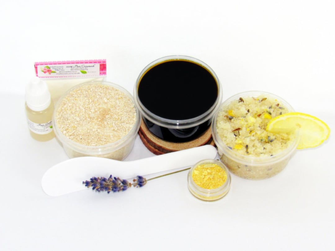 Natural Sugaring Paste Hair Removal Set: Oatmeal & Lavender Lemon ...