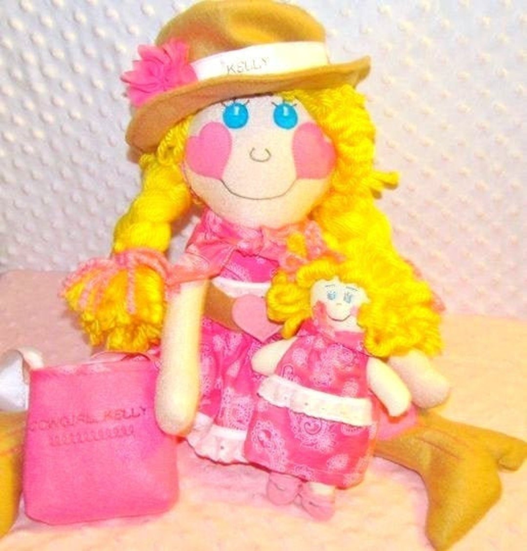 Cowgirl Suzy Doll, Handmade 16 Inch Plush Toy, Felt Boots & Hat - Etsy
