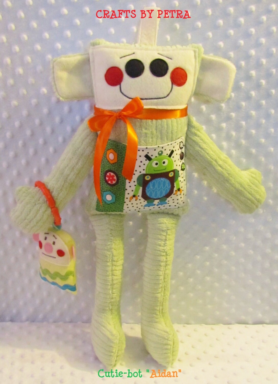 CUTIE-BOT PLUSHIE Made to Order Stuffed Robot Toy Robot - Etsy UK