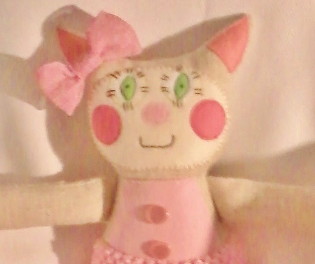 CASSIDY CAT 16 Inches, Made to Order, Whimsical Cat, Stuffed Cat, Cat ...