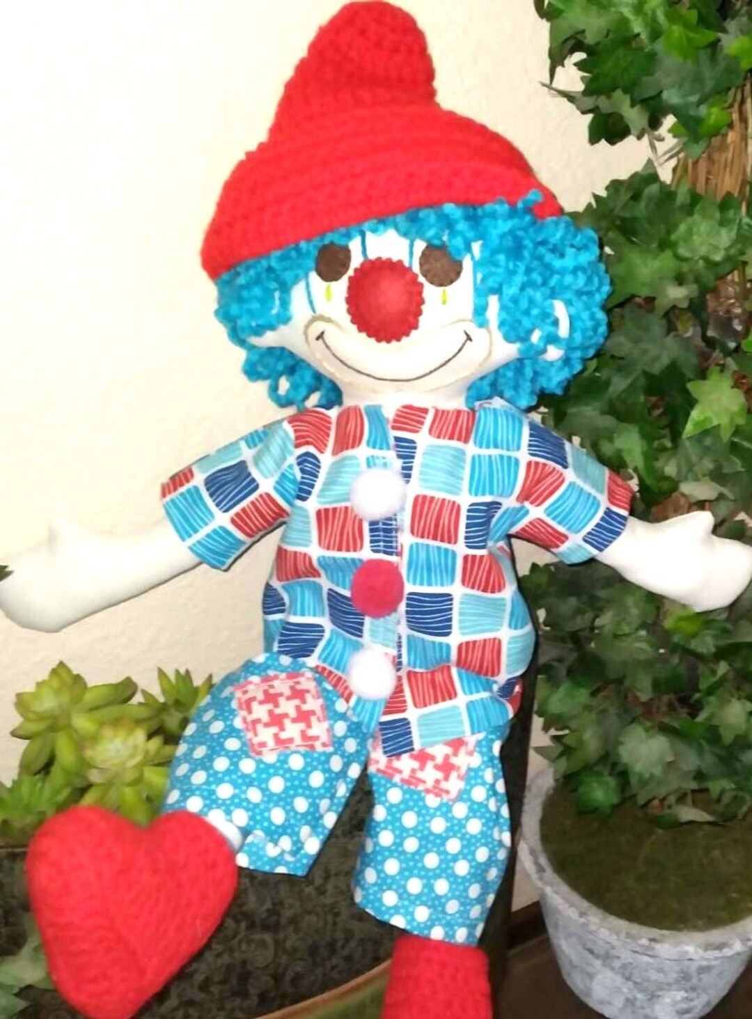 CONNER Clown Doll, 16 Inches, Circus Theme, Cloth Doll, Doll Clothes ...