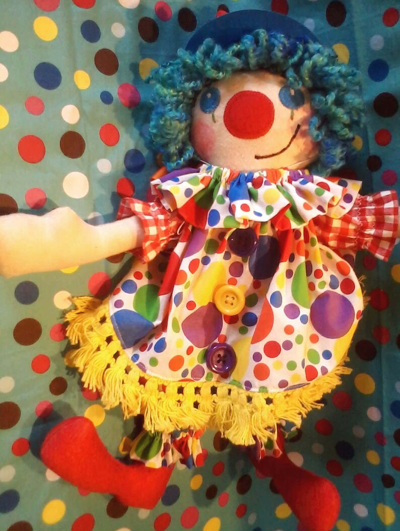 CARLY CLOWN Made to Order Clown Doll Clown Outfit Clown | Etsy