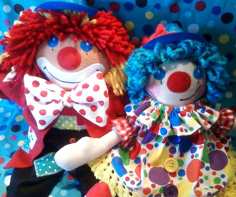 CARLY CLOWN Made to Order Clown Doll Clown Outfit Clown | Etsy