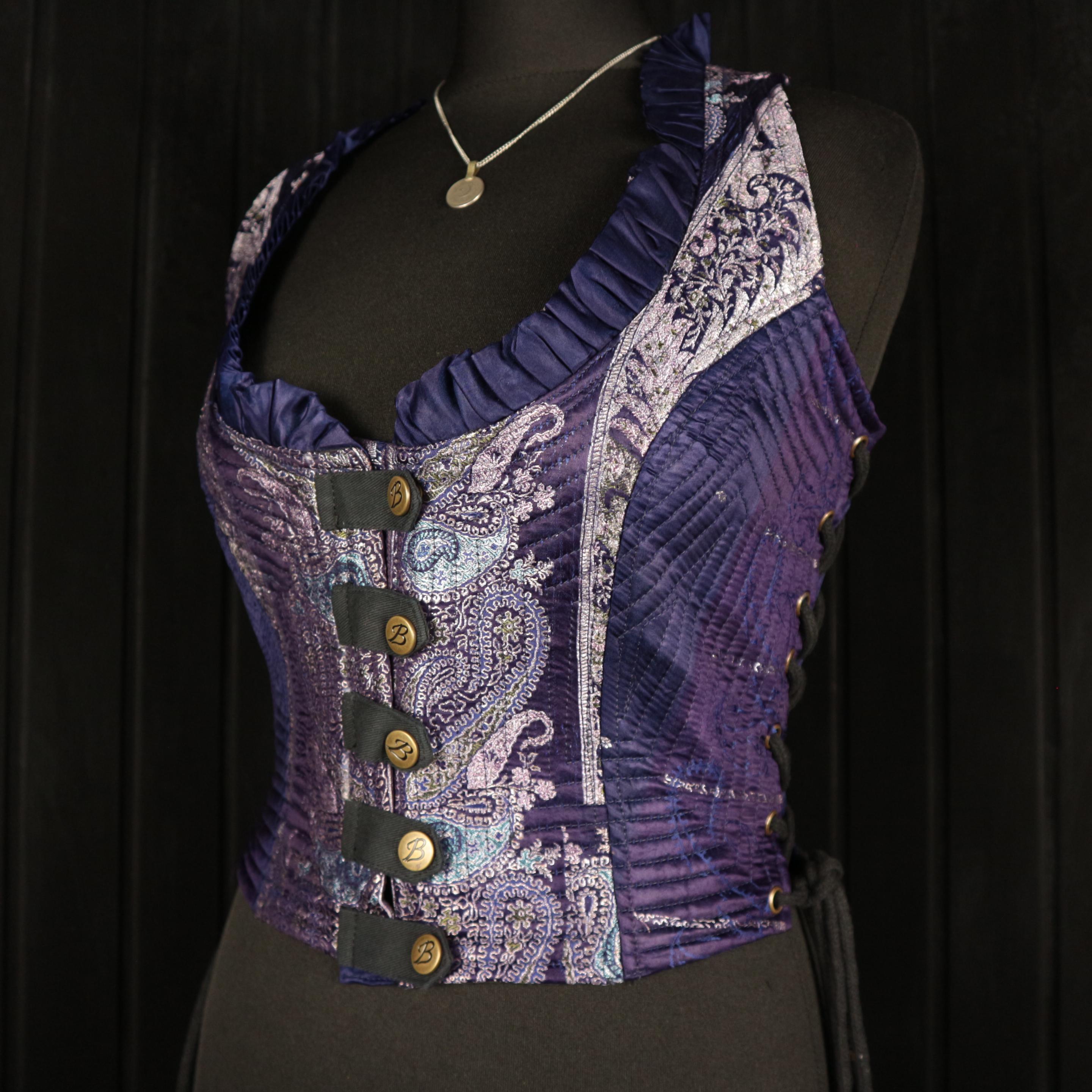 ERINNA - 34"-38" Overbust MALLACA Bodice Top - Size M Adjustable Side ...