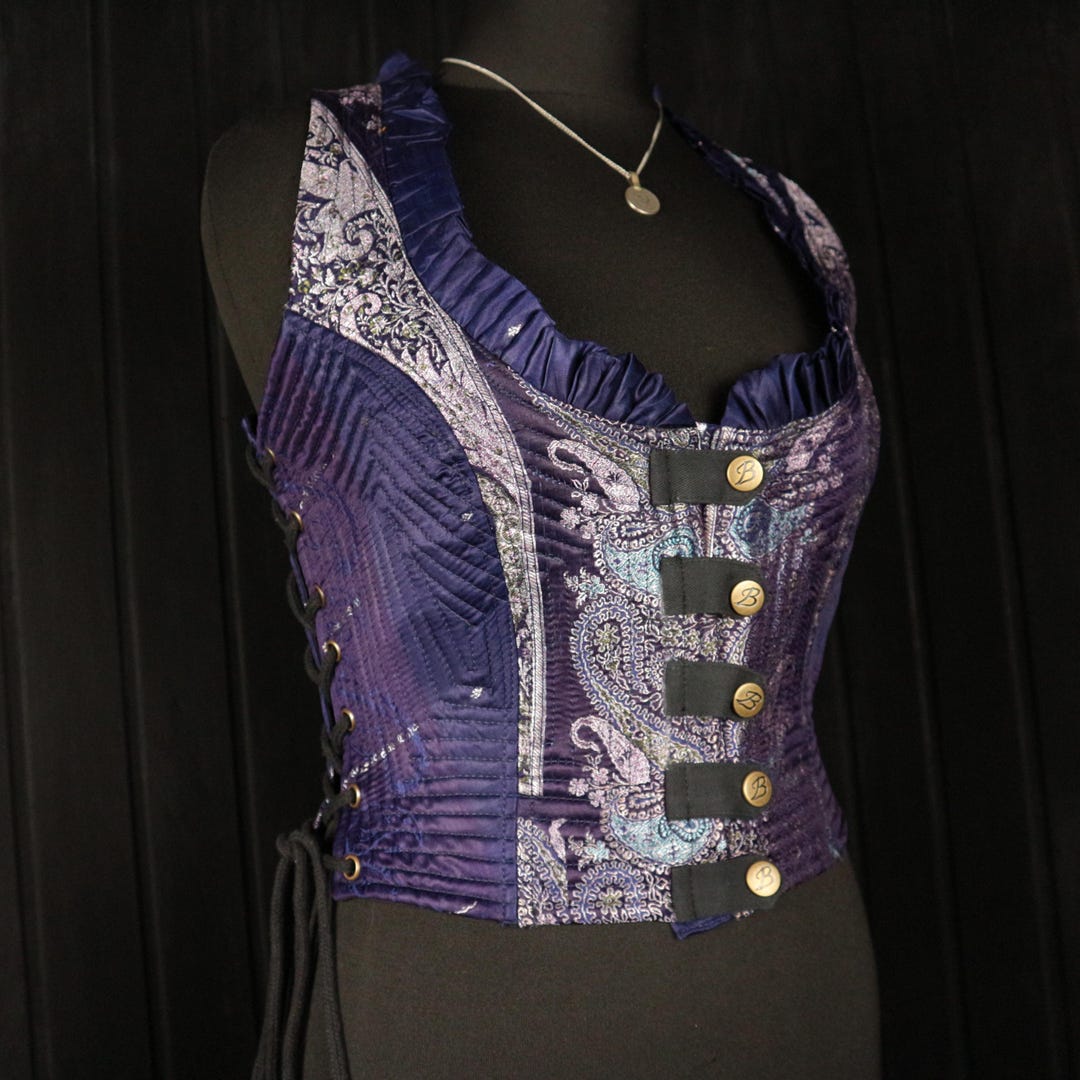 ERINNA - 34"-38" Overbust MALLACA Bodice Top - Size M Adjustable Side ...