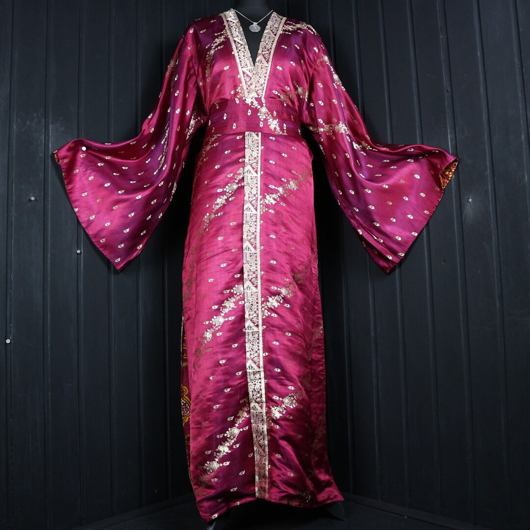 SELENA Goddess Robe Silk Kimono Wrap, Dressing Gown, Luxury Loungewear ...