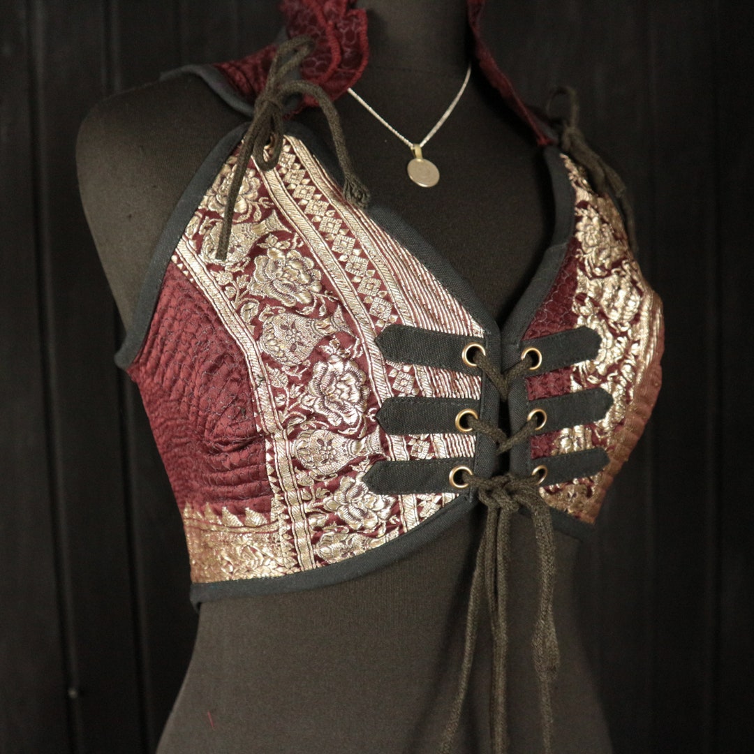 TRESSYM - 34"-36" Overbust LOTUS Bodice Top - Size L Adjustable Front ...