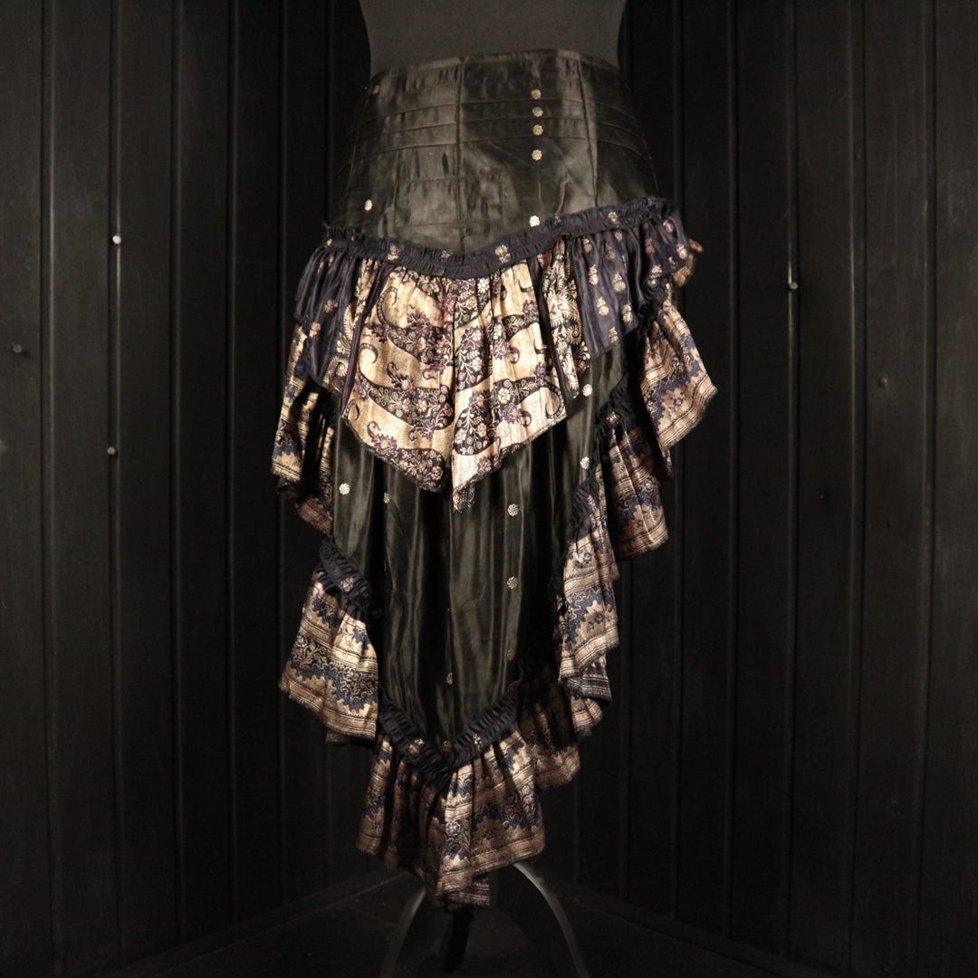 BRETTIA 3256 Waist Adjustable Long Silk Bustle, Colourful Silk ...