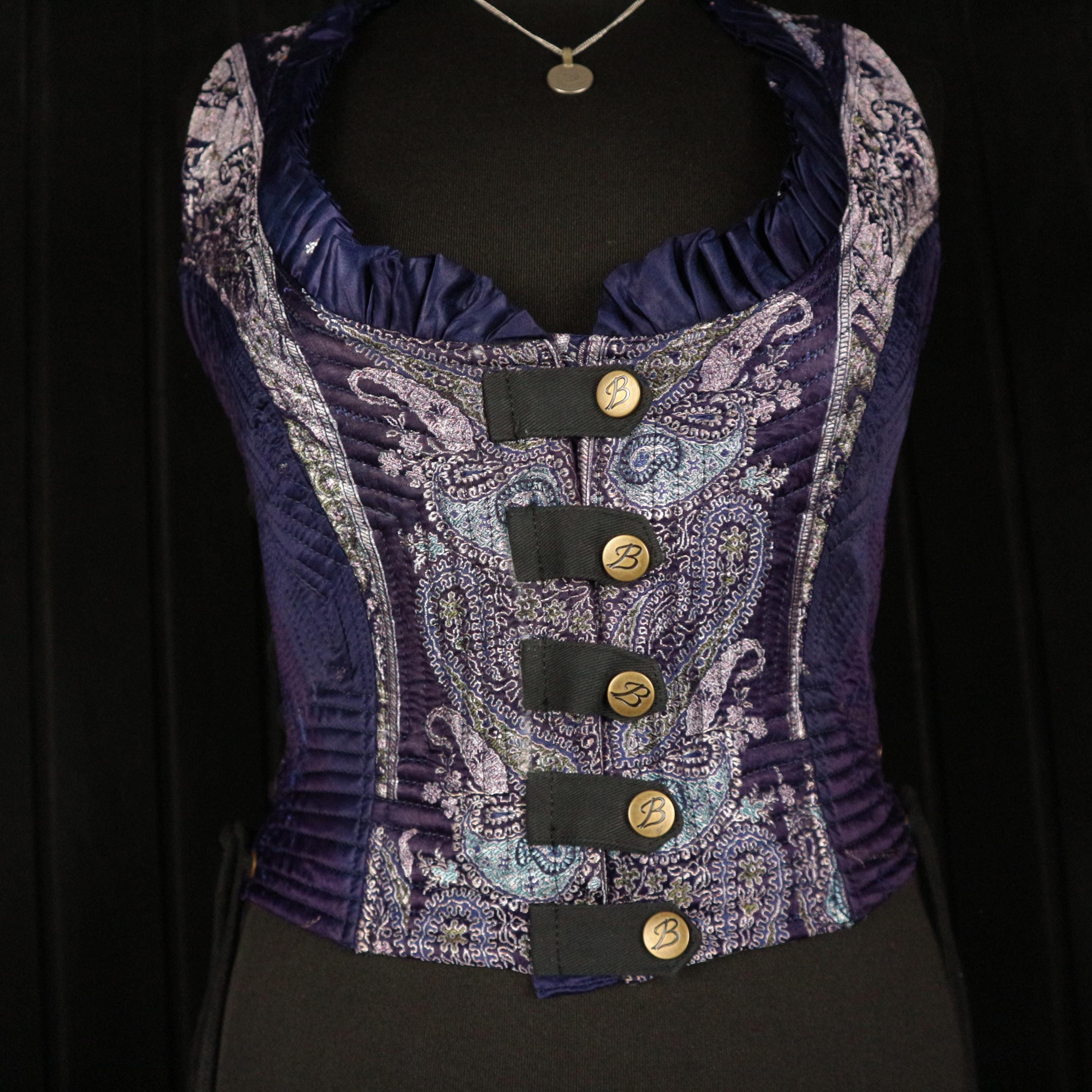 ERINNA - 34"-38" Overbust MALLACA Bodice Top - Size M Adjustable Side ...