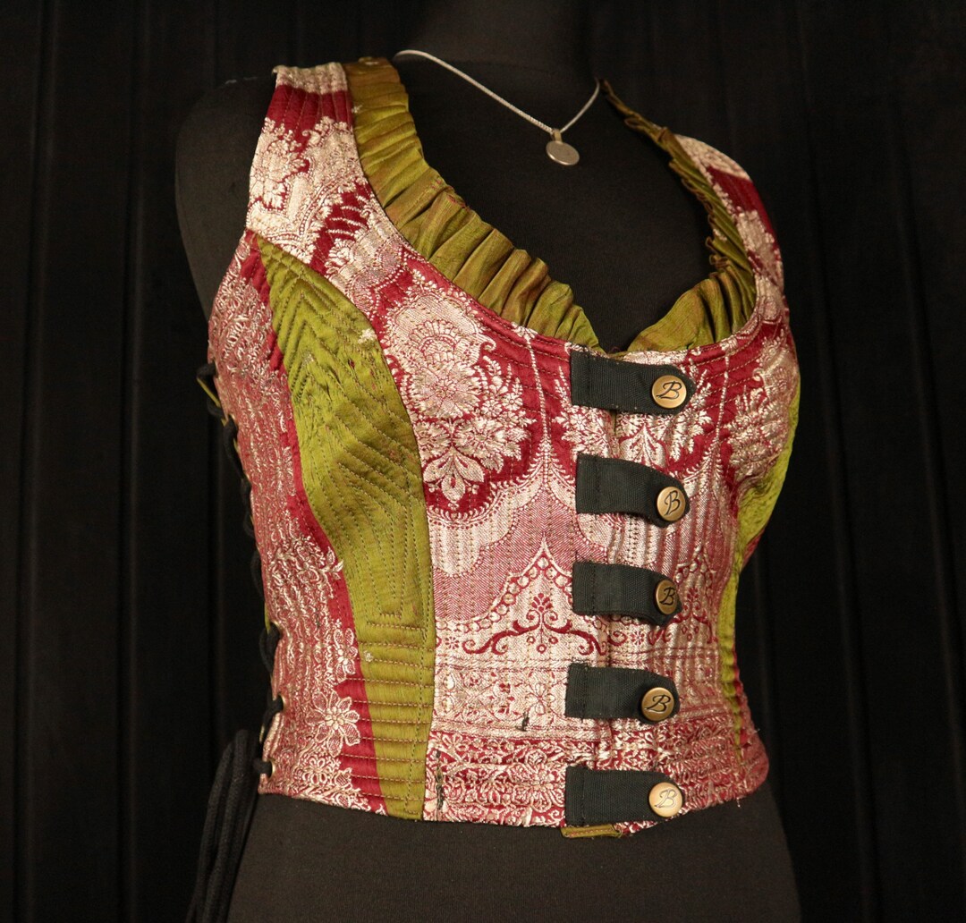 KELLY - 34"-38" Overbust MALLACA Bodice Top - Size M Adjustable Side ...