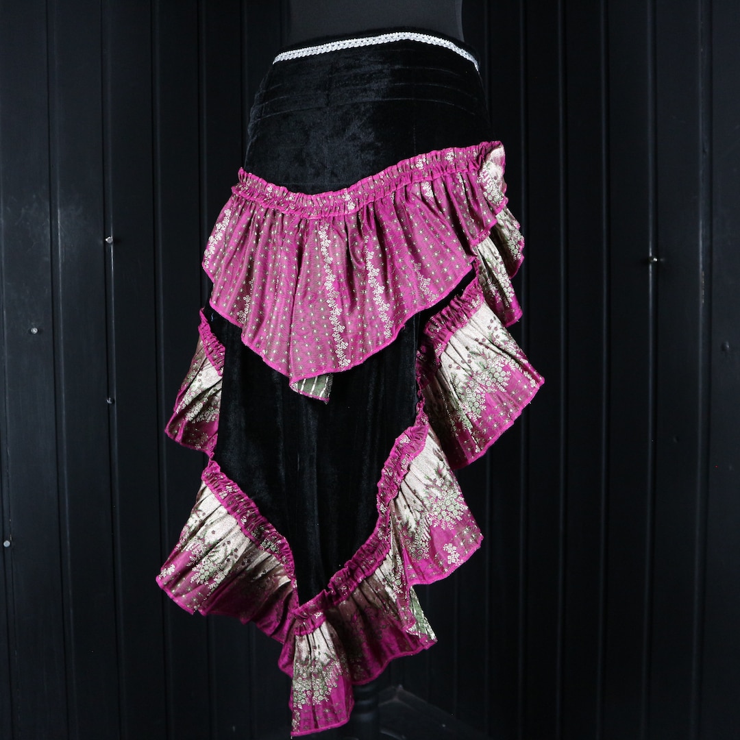 WISP - 28"-50" Waist VELVETINA BUSTLE - Victoriana, Cosplay, Long Skirt ...