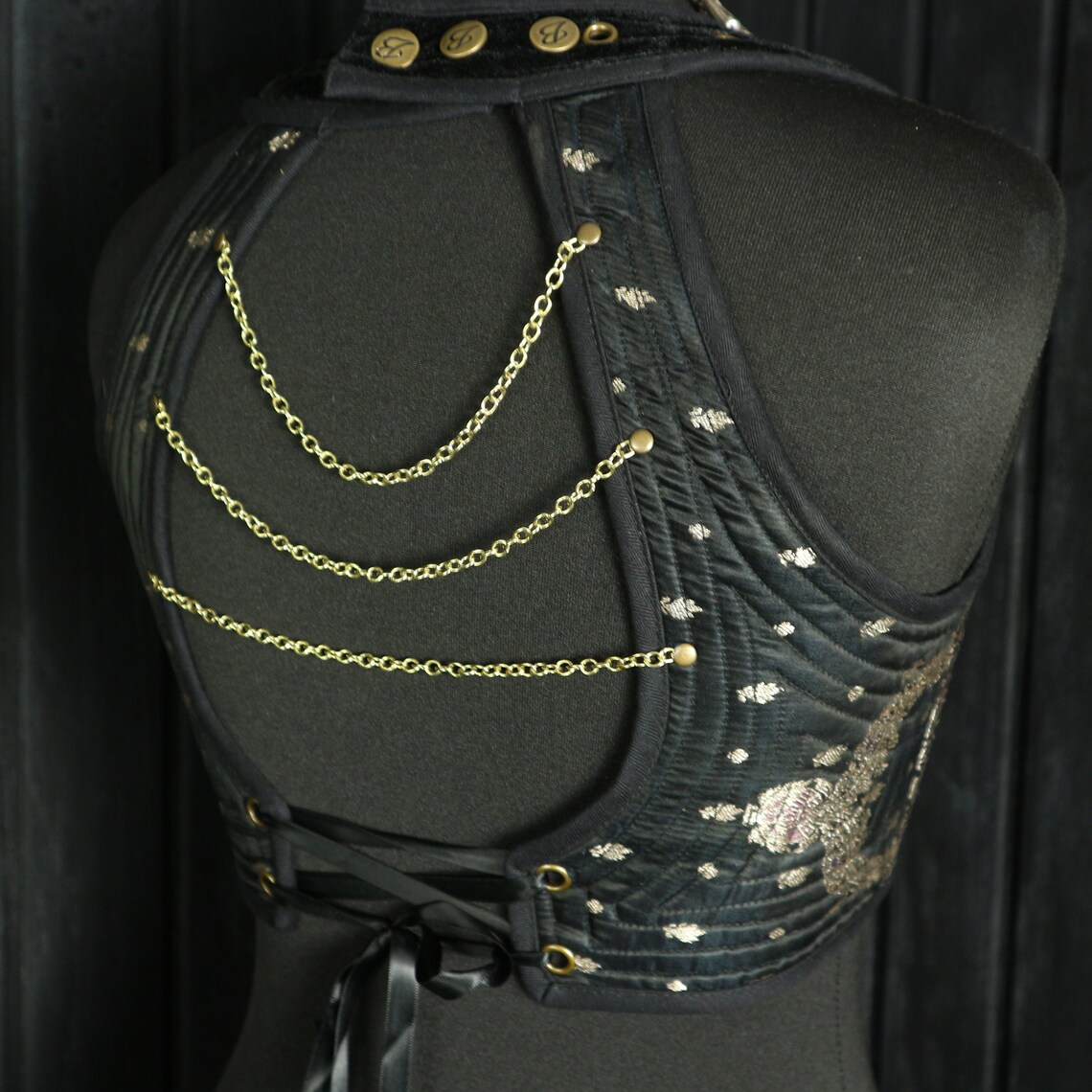 NINA Sadie Bra - 28"-32” Bust/size S - Adjustable Fastenings, Chain ...