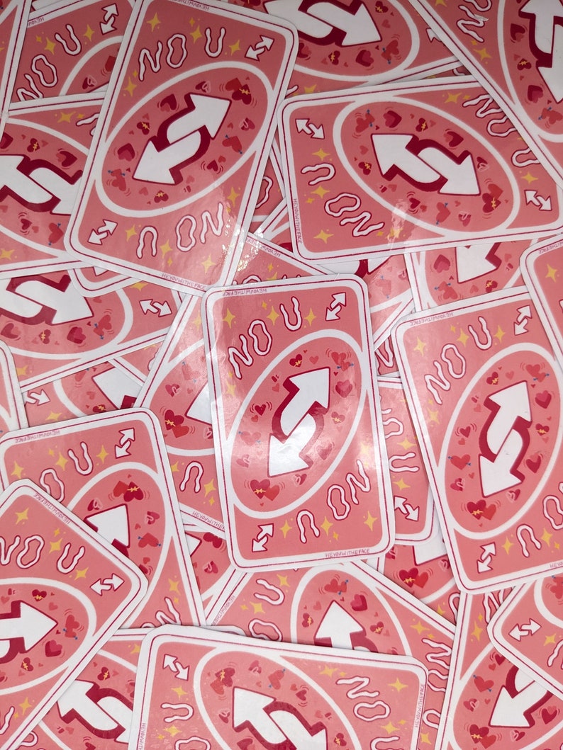 NO U Uno Reverse Kawaii Uwu Sticker - Etsy