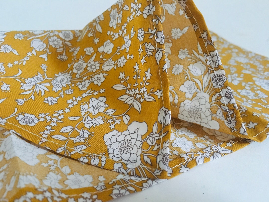 Liberty of London “summer Blooms" Tana Lawn 100% Cotton Pocket Square ...