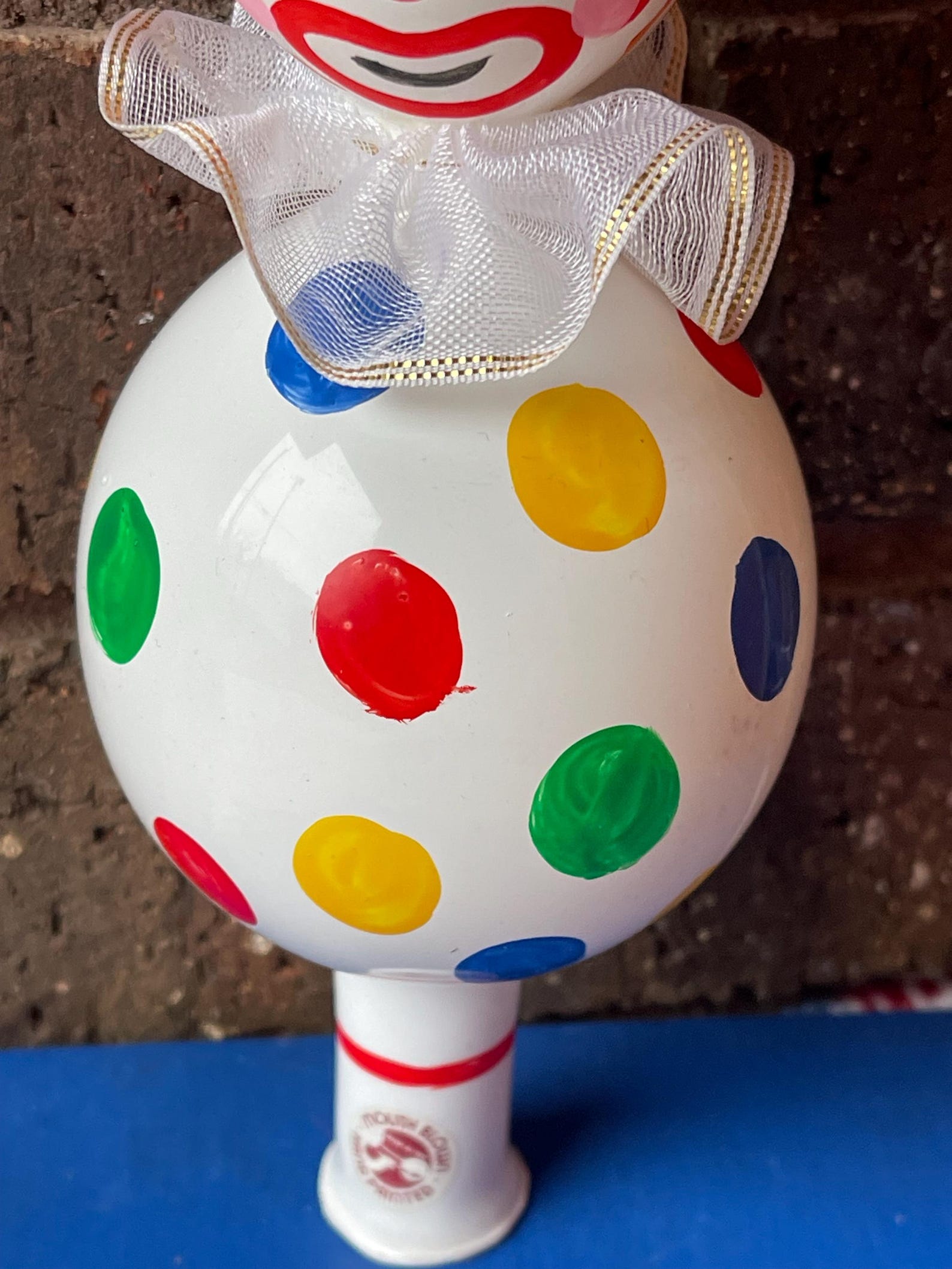 Vintage RARE De Carlini Hand Blown Italy Clown Christmas Tree Topper ...