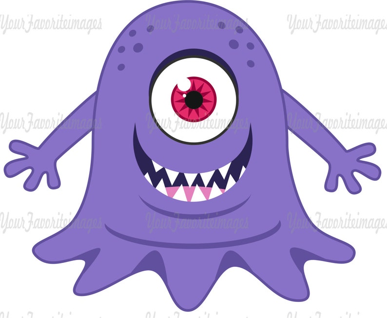 Little Monster Clipart / Monsters Clip Art / Monsters vector | Etsy