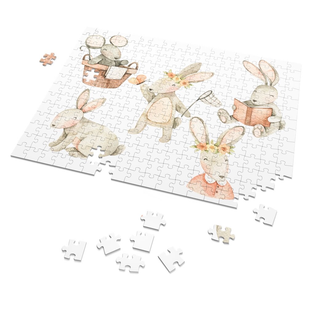 Jigsaw Puzzles Toys & Games Games & Puzzles Cute Bunnies 252 Piece ...