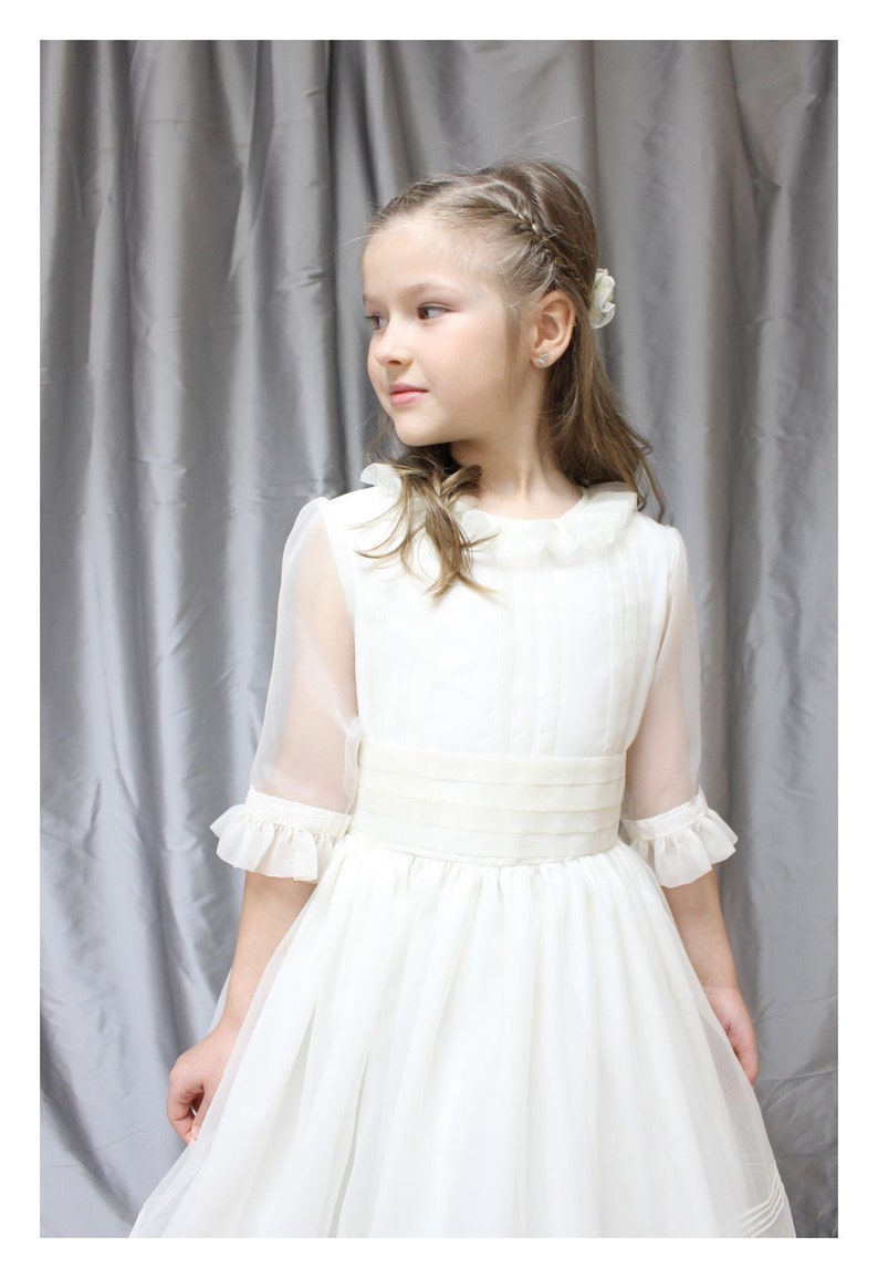 LUXURY First Communion Dress for Girl. Spanish European Style. Ivory ...