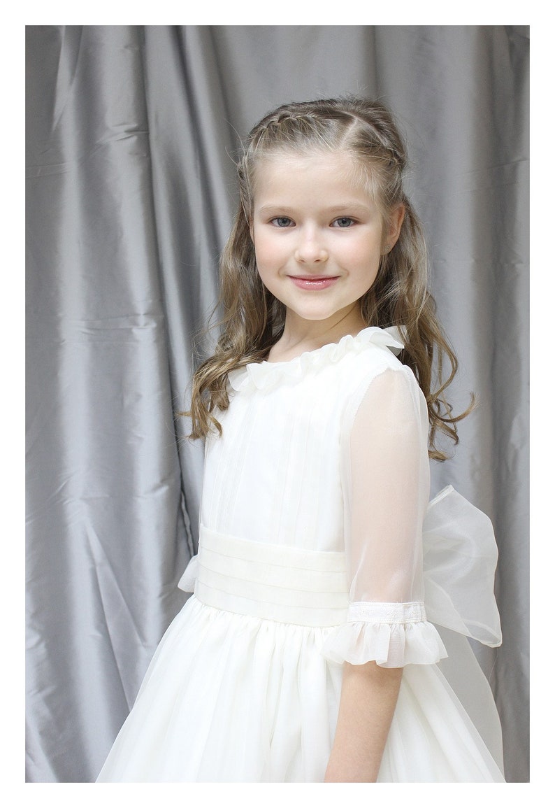 LUXURY First Communion Dress for Girl. Spanish European Style. Ivory ...
